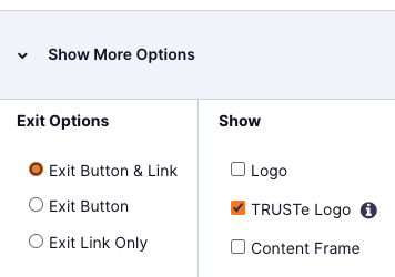 Show the TRUSTe Logo in a Site Intercept – Knowledge Base Home