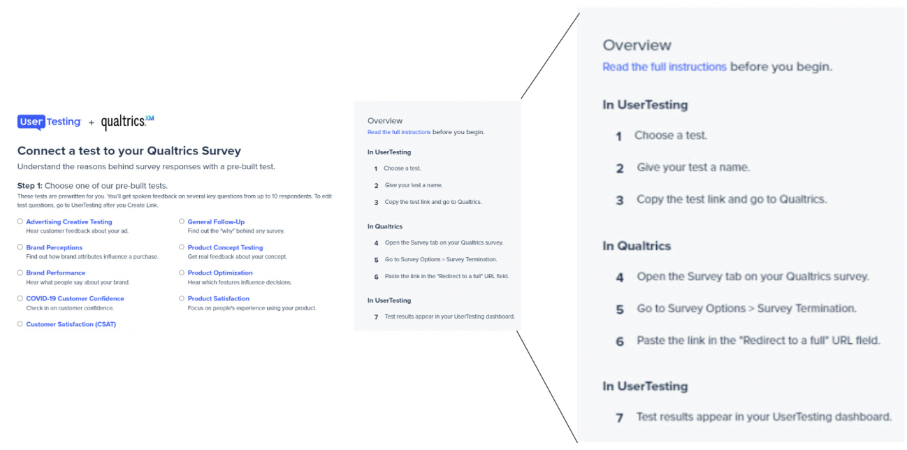 UserTesting Integration for Qualtrics – Knowledge Base Home