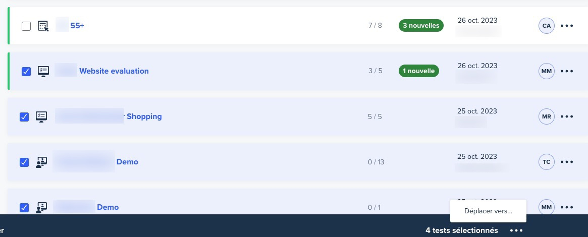 Gérer les tests dans des workspaces – Knowledge Base Home
