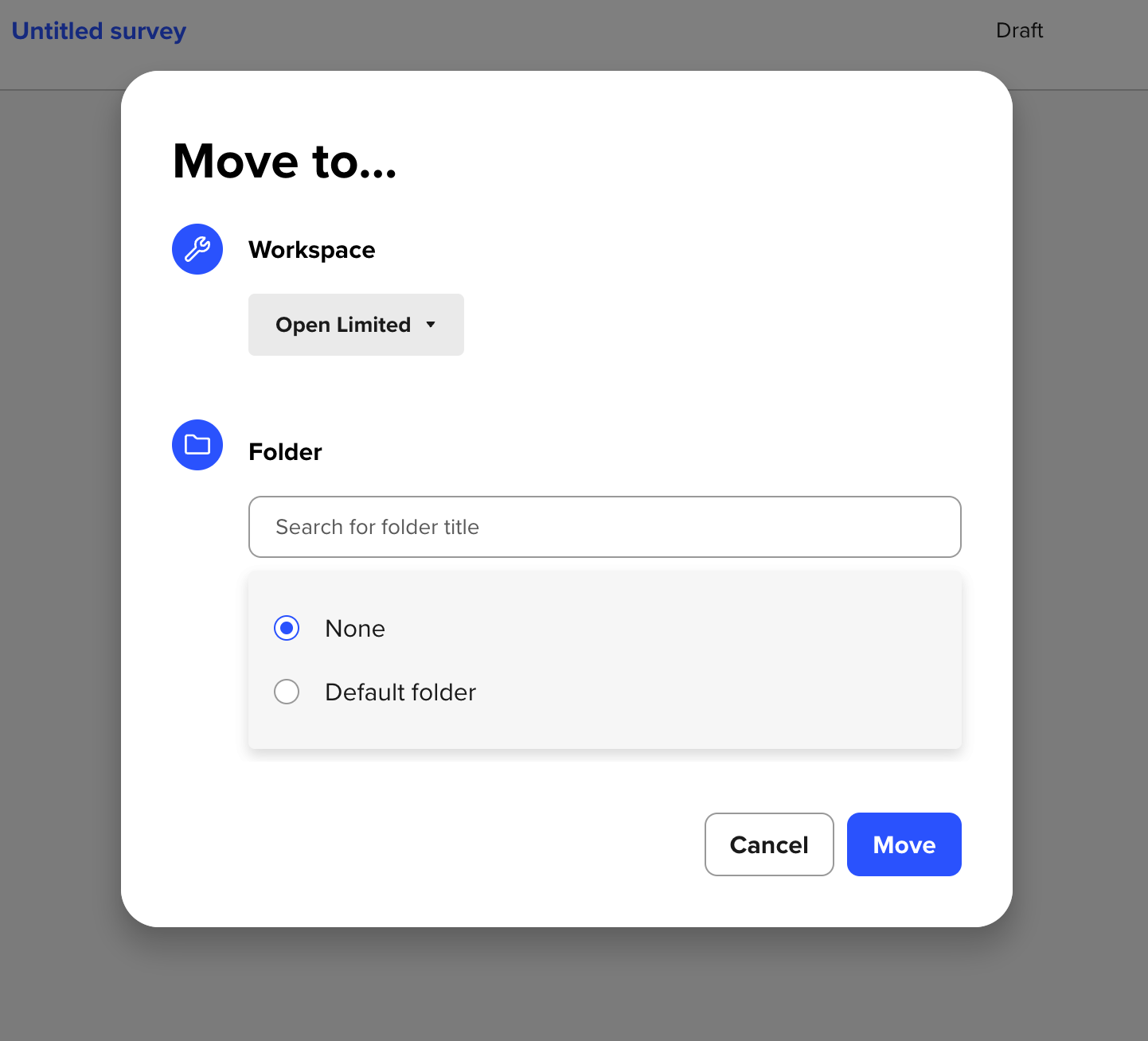 Move a test or draft between accounts and workspaces – Knowledge Base Home