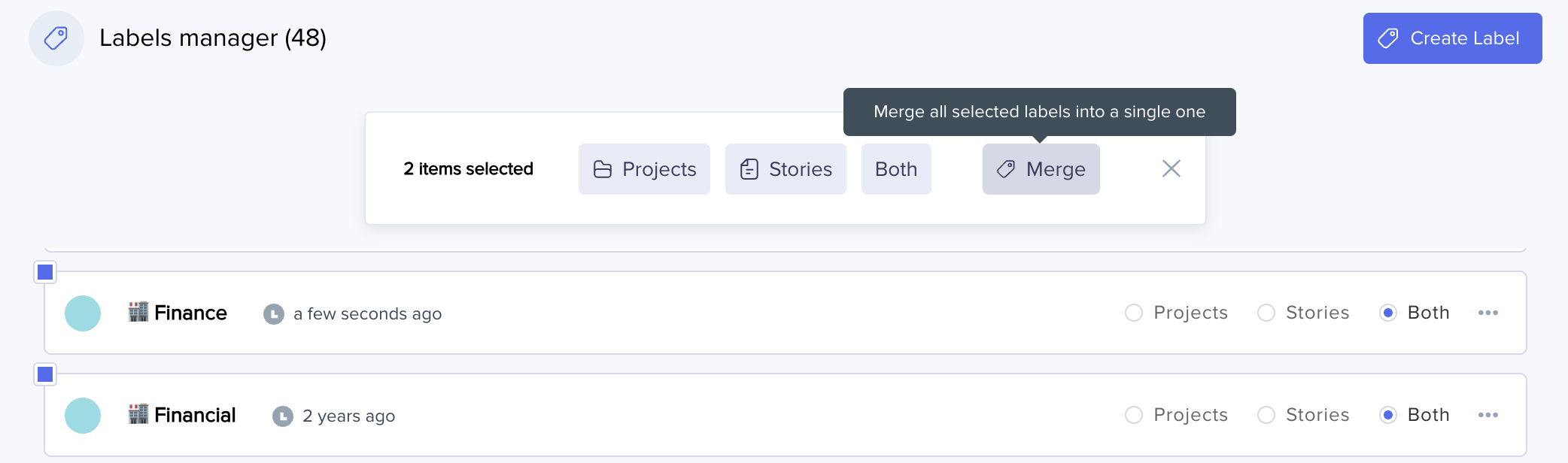 Label management – Knowledge Base Home