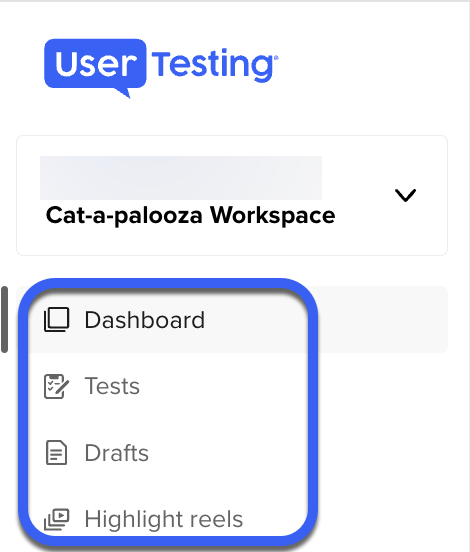 UserTesting Dashboard: Overview – Knowledge Base Home