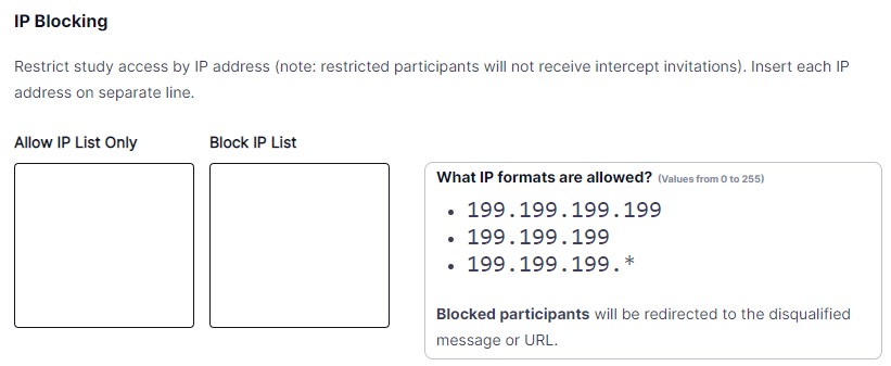 Restrict a study based on IP Address – Knowledge Base Home